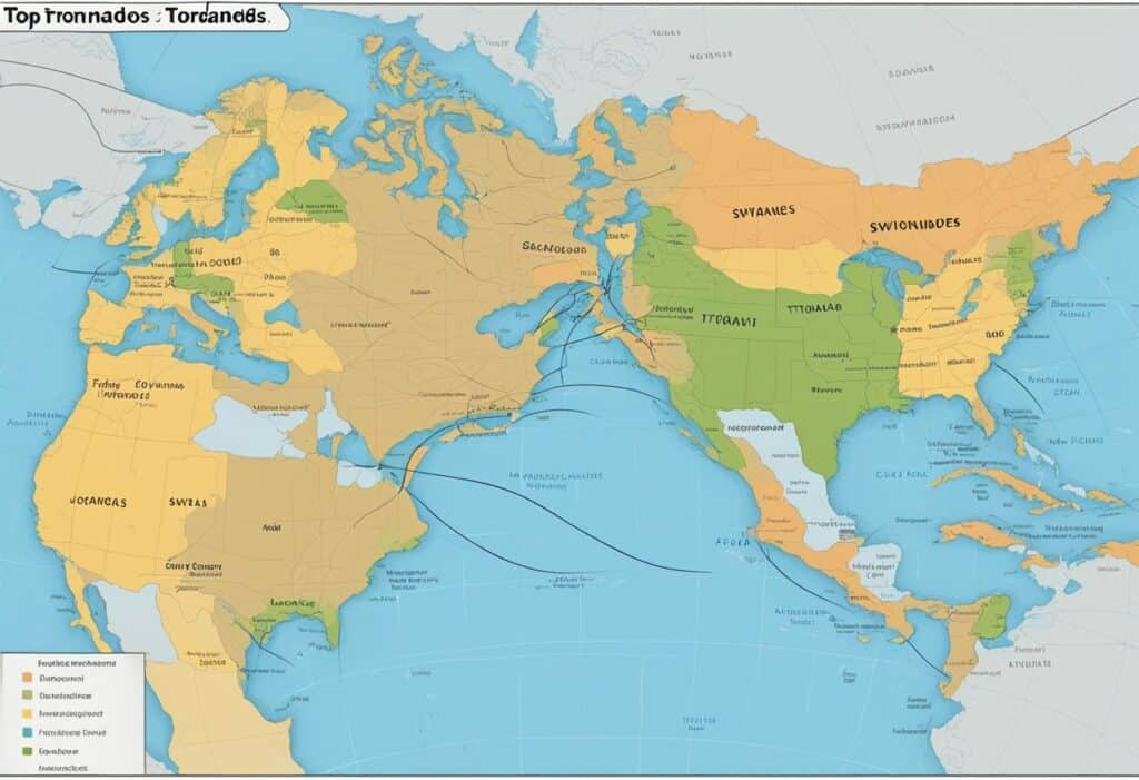 Countries With Most Tornadoes: A Global Overview